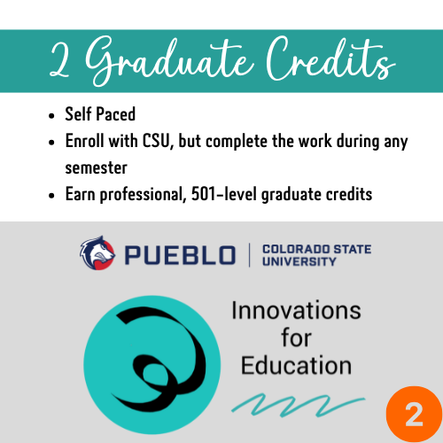 A Two Graduate Hour PD Credit 🍎 | 501 Courses offered through CSU | In ...